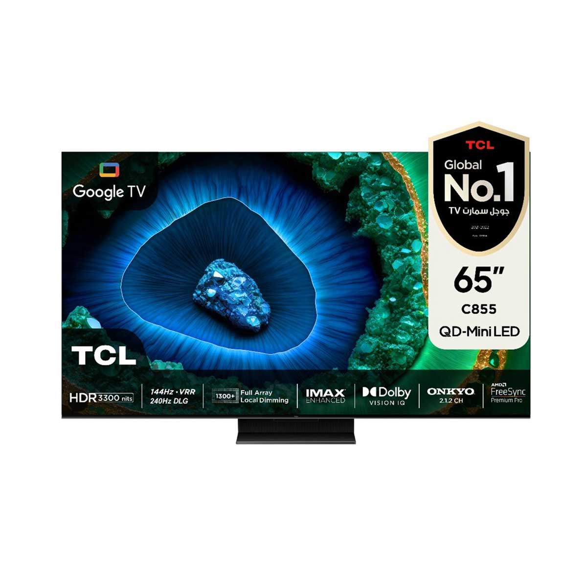 TCL C855 QD-Mini LED 4K 65" TV 3300nits Local dimming 1300+ 240Hz DLG