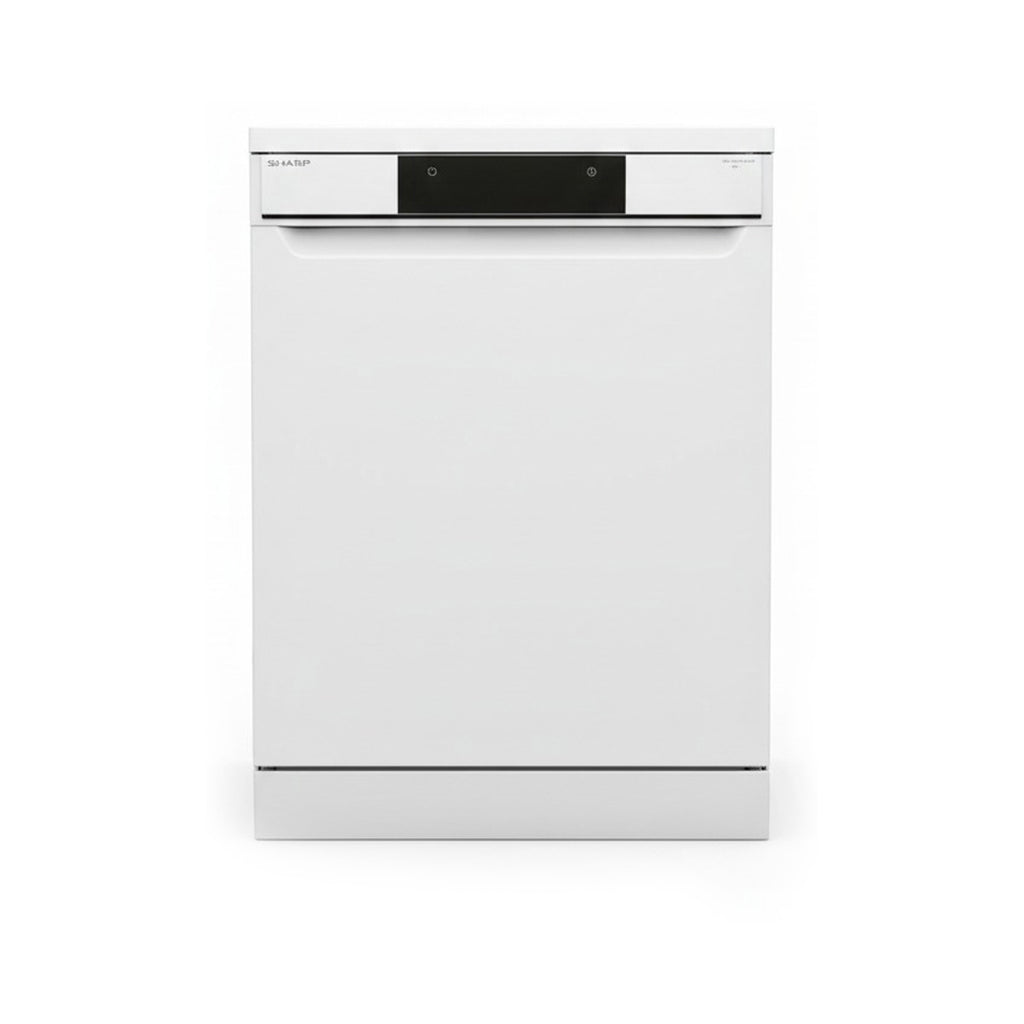 SHARP QW-V1014A-WH3 Dishwasher 10 Programs LED Touch Screen, White