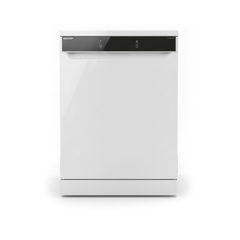 SHARP QW-V814A-WH3 Dishwasher 8 Programs LED Display + Light, White